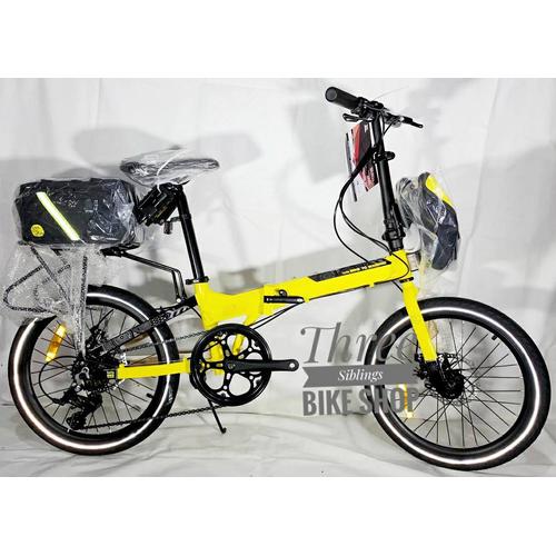 Jual SEPEDA LIPAT ELEMENT POLICE TEXAS B2W EDITION YELLOW BLACK 20 INCH ...