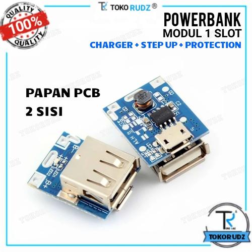 Promo Modul Powerbank 1 Slot Multi Charger+Step Up DC+Protection 5V 1A ...