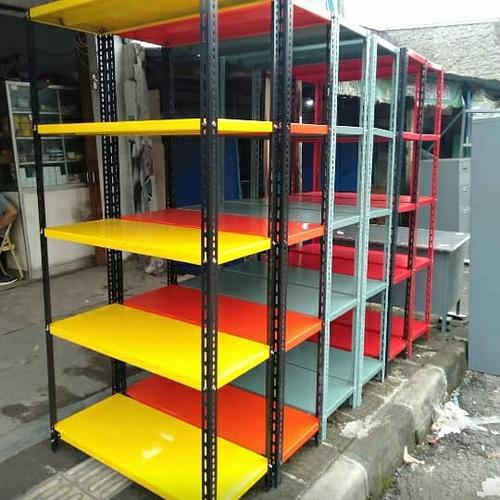 Jual rak besi susun /rak besi siku/ rak besi kualitas 1 free kaki karet ...