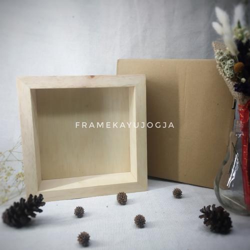Jual Bingkai Kayu 3D / Frame Kayu Tanpa Kaca 15 x 22 x 3 cm - Kab ...