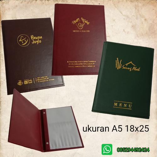 Jual buku menu cafe a5 model jepit - Kota Bandung - cover menu bandung ...