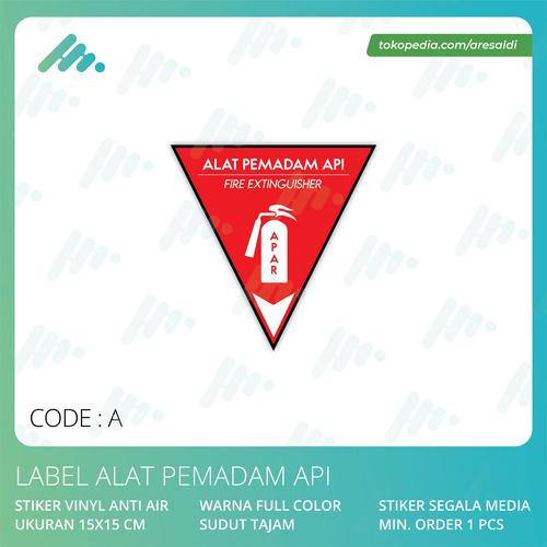 Jual STIKER SEGITIGA APAR K3 SIGN LABEL STICKER SAFETY FIRE ...