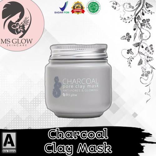 Jual MS GLOW - Charcoal Clay Mask | Masker Wajah Charcoal MS Glow ...