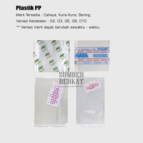 Jual Plastik PP Tebal 08 Ukuran 18 cm (kemasan 500 gram) - 18 x 30 cm ...