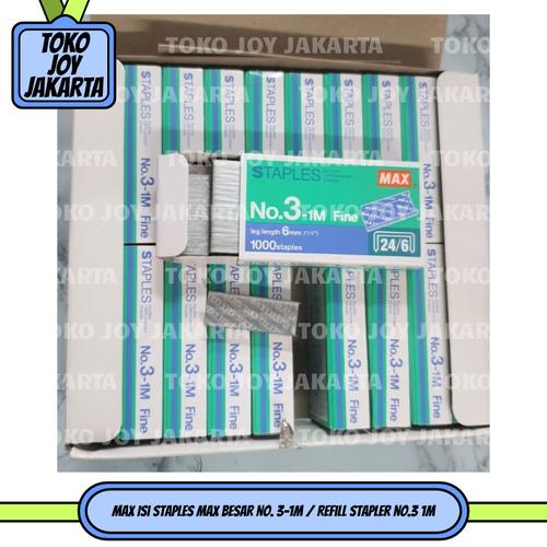 Jual MAX Isi Staples Max Besar No. 3-1M / Refill Stapler No.3 1M ...