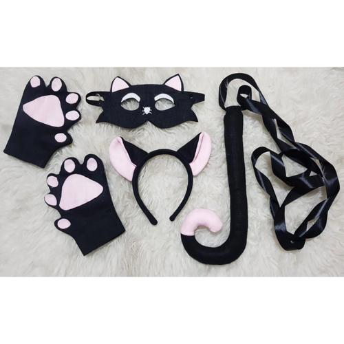 Jual Bando Kucing Kostum Kucing Cosplay Halloween Kostum Hewan Black ...