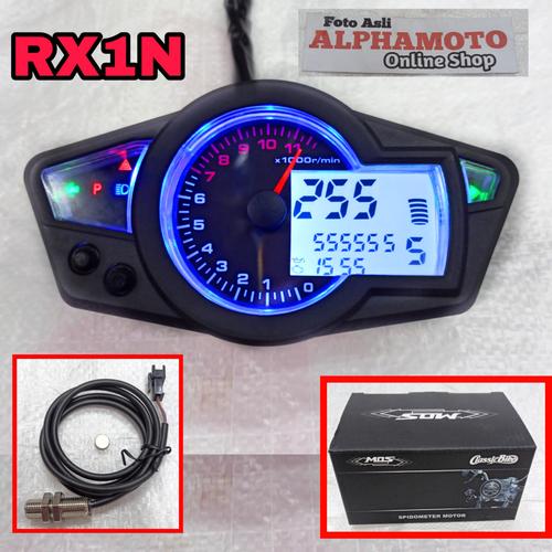 Jual spidometer rpm digital model koso rx1n spido takometer speedometer ...