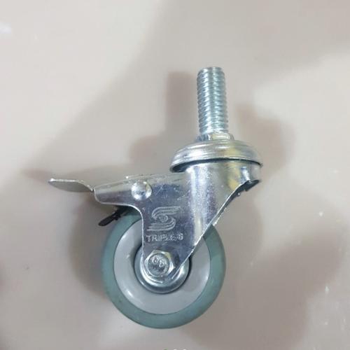 Jual Roda abu screw 2 inch rem / roda tusuk 2 inch / roda rak - Jakarta ...