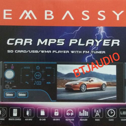 Jual HEAD UNIT TAPE MOBIL SINGLE DIN MP5/DUAL USB/BLUETOOTH LAYAR 4.1 ...
