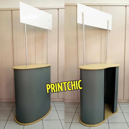 Jual Pop Up Counter with Header | PolyCounter | Meja Promosi | Event ...