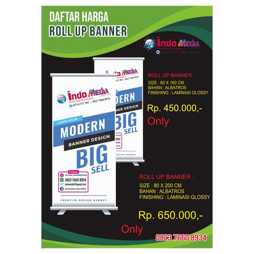 Jual Roll Banner ROLL UP BANNER Cetak Roll Banner 160x60 cm CETAK ROLL ...