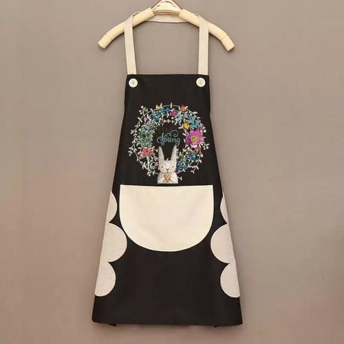 Jual celemek apron dapur imut lucu gambar kartun warna biru dan hitam ...