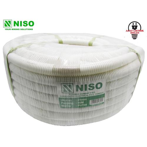 Jual Flexible Conduit / Flexible Pipa / Flexible NISO 25mm Putih ...