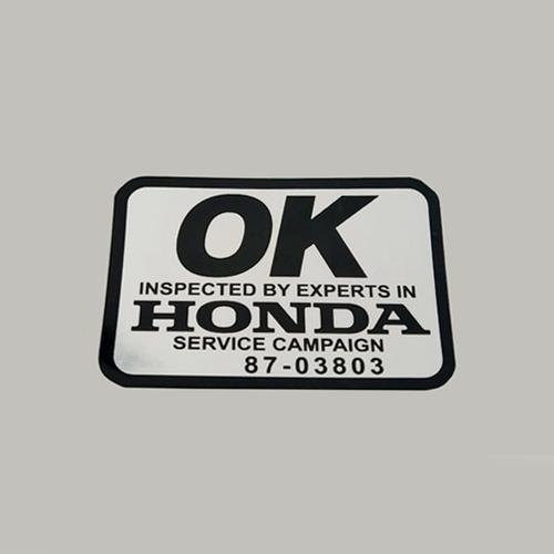 Jual Stiker Honda Inspection OK - Kota Bandung - Stickerku_ | Tokopedia