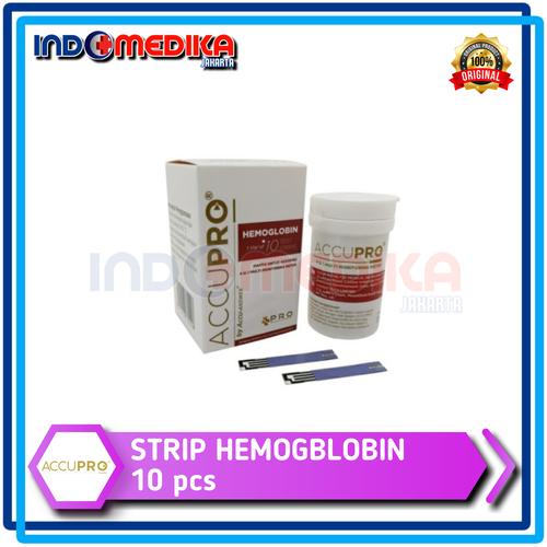 Jual Strip ACCUPRO HB Hemoglobin Darah @10 pcs ACCU PRO Accu-Pro ...