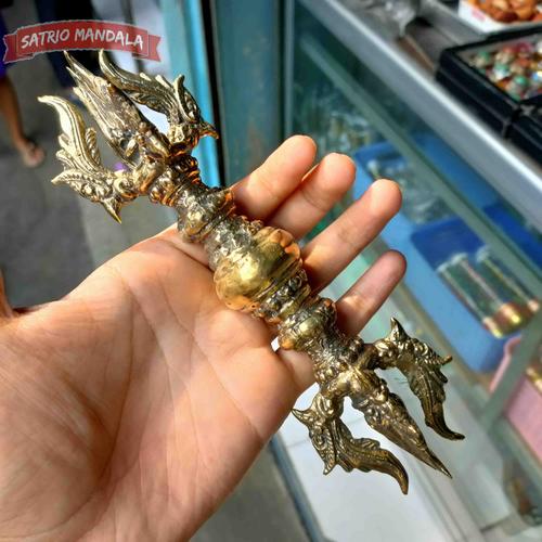Jual Vajra Braja Senjata Dewa Siwa Mini Warna Emas Garap Alusan - Kab ...