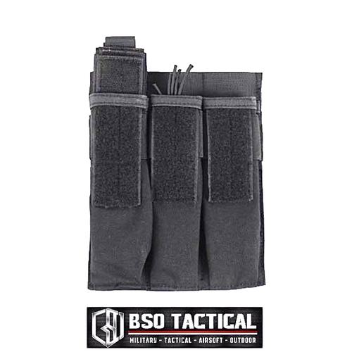 Jual Triple Long Magazine Pouch Molle for MP5 MP7 MP9 Kriss ARP Mag ...