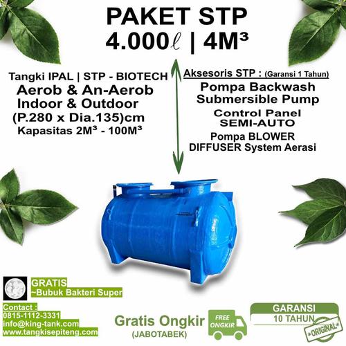 Jual PAKET Tangki IPAL Sewage Treatment Plant STP BIOTECH 4000L / 4M3 ...