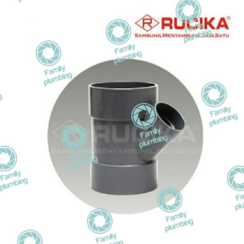 Jual Y BRANCH WAY TY 45° PVC 100mm x 50mm 4" x 2" INCH RUCIKA D TIPIS ...