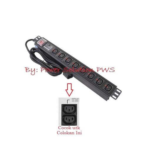 Jual PDU8E PDU 8E Power Distribution Unit 8 Outlet Socket IEC 320 C14 ...