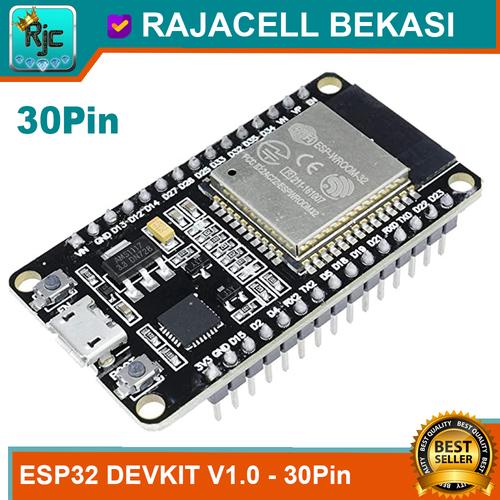 Jual ESP32 ESP-32 DEVKIT V1 Board 30 Pin Wifi Bluetooth BLE Microcontroller - CP2102 - Kota ...