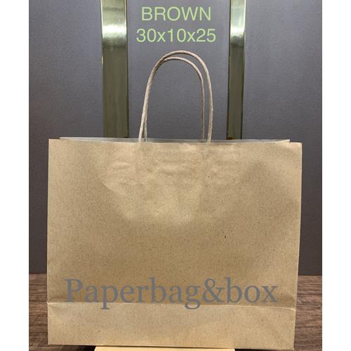 Jual BROWN Paper Bag 30 x 10 x 25, tas kertas coklat, paper bag warna ...