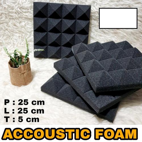 Jual Busa Peredam Suara Ruangan Foam Akustik PyRAMID NOISE 25 x 25 cm ...