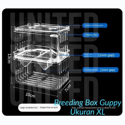 Jual Breeding Box Isolation Box Guppy Molly Jumbo Size XL - Kab ...