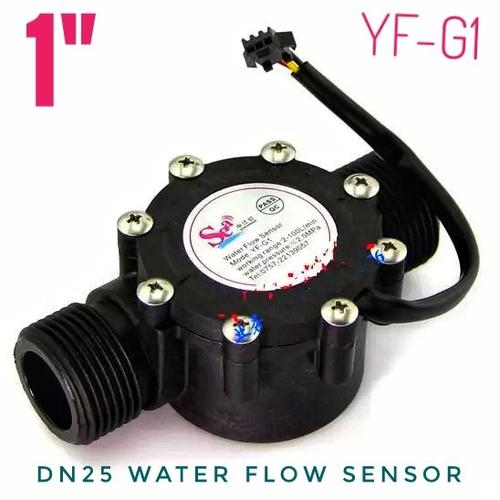 Jual Water Flow Meter Sensor YF-G1 DN25 Debit Air G 1 " inch - Kab ...