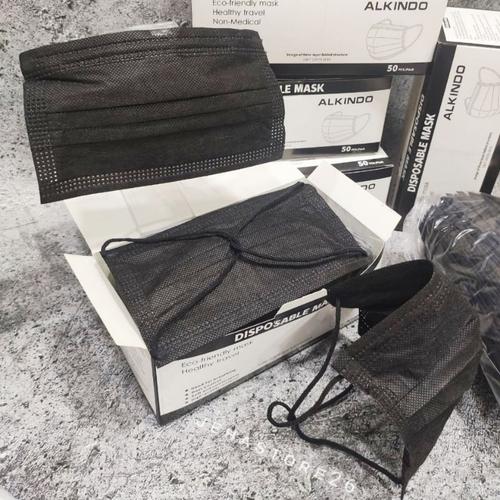 Jual masker hijab hitam 3 ply 50 pcs - Kota Surabaya - Batces Store Sby ...