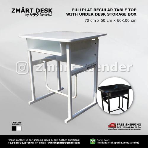Jual Standing Desk Zmartdesk FULL PLAT STORAGE Meja Adjustable Lebar ...