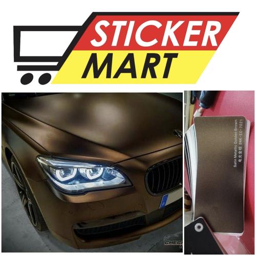 Jual Sticker Wrap Mobil Innova Fortuner Dark Brown Satin Metalic Coklat ...