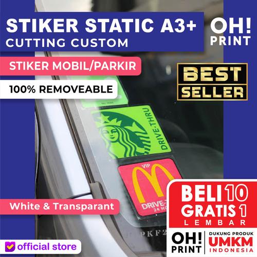Jual Cetak Stiker Static - Stiker Kaca Mobil ditempel dari Dalam - 1 ...