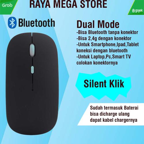 Jual Premium Wireless Mouse Bluetooth Rechargeable Mouse for PC/Laptop ...