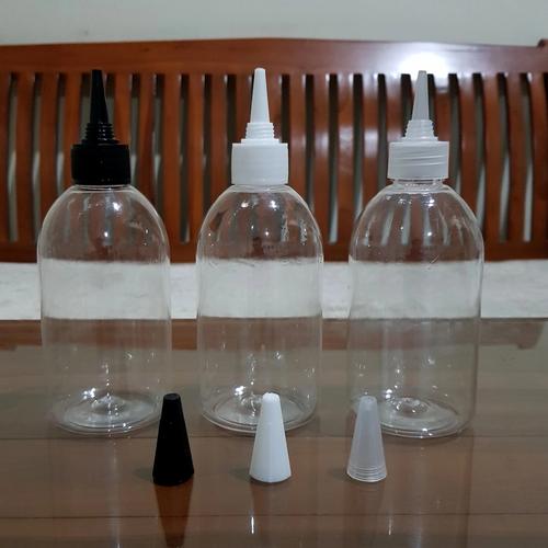 Jual Botol Plastik 250 ML Tutup Kerucut / Tetes / Botol Tinta 250 ML ...