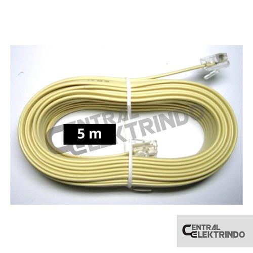 Jual Kabel Telepon 5m Kabel Line Telpon 5 meter + Jack RJ 11 - Jakarta ...