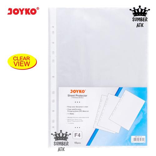 Jual Sheet Protector Pelindung Kertas Joyko SHP-201-10 F4 1 Pack 10 Pcs ...