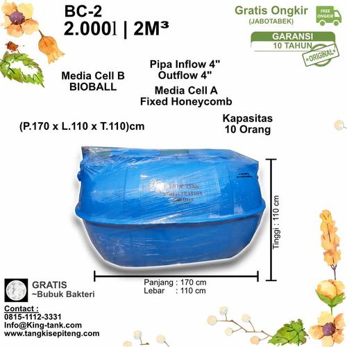 Jual Tangki BIOTANK BIOFIL BIO Septic Tank 2000 Liter / 2M3 - Kab ...