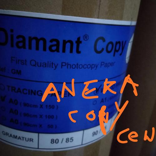 Jual kertas hvs A0 roll 80/85gr 90x 150m plotter diamand - Jakarta ...