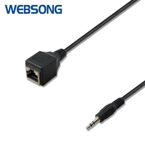 Jual Kabel Audio 3.5mm Male to LAN RJ45 Female 20CM Websong - Kota ...