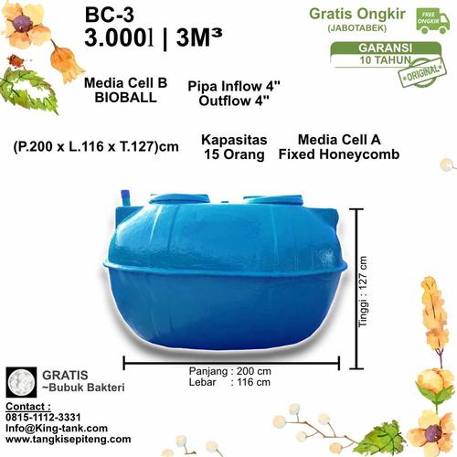 Jual Tangki BIOTANK BIOFIL BIO Septic Tank 3000 Liter / 3M3 - Jakarta ...