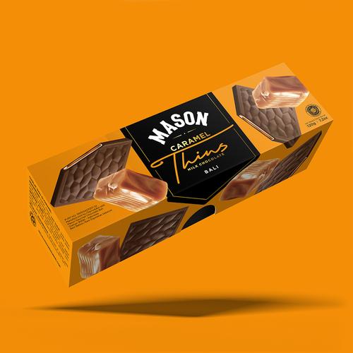 Jual Caramel Milk Chocolate Thins - Kota Denpasar - Mason Chocolates ...