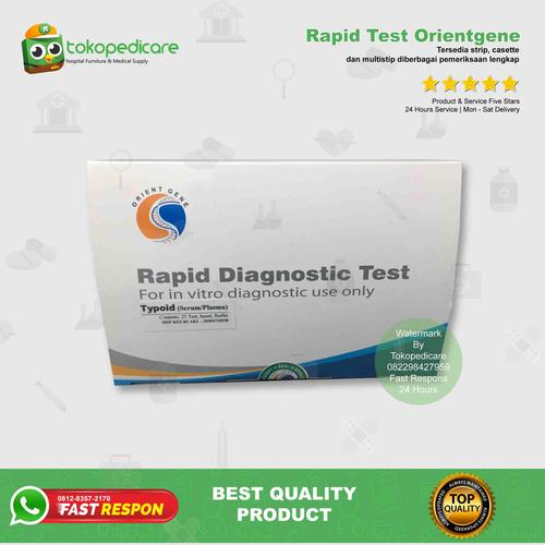 Jual Rapid Test Typoid IgG IgM Casette Orientgene | Tes Orient Gene ...