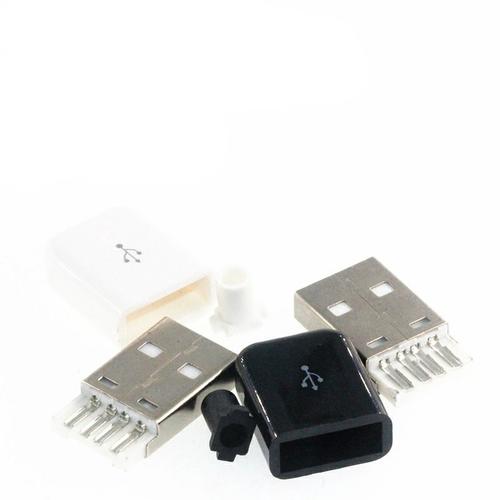 Jual JACK USB PLUG MALE USB CONNECTOR USB KEPALA CHARGER HP - Hitam ...