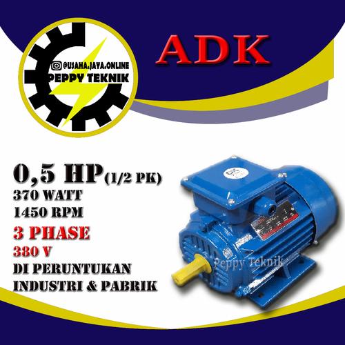 Jual Dinamo/Motor ADK 0,5 HP/0,5 PK (0.37kw) 1450 rpm 3 Phase - Kota ...