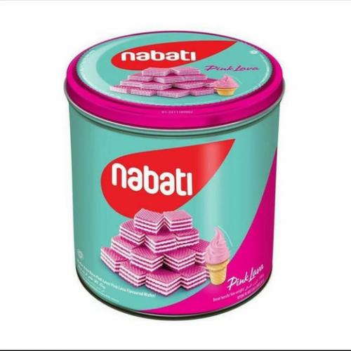 Jual Nabati wafer 320 gr pink lava roti kaleng kue lebaran promo murah ...