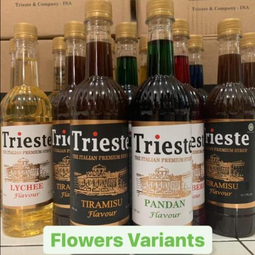 Jual TRIESTE SIRUP 650 ML SYRUP FLOWERS LAVENDER OSMANTHUS PANDAN WILD ...