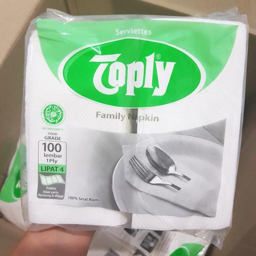 Jual Tissue Toply Napkin 100 lembar (Belah 2) Tissue Makan - Jakarta ...