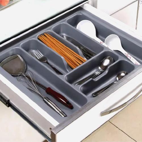 Jual cutlery tray holder rak sendok garpu laci Pvc uk 45 cm - 45 ...
