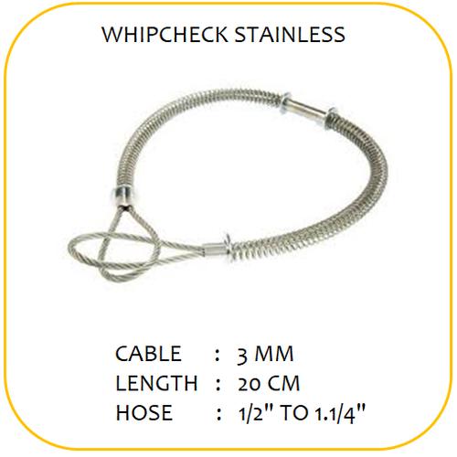 Jual WHIPCHECK SS 3MM X 20CM HOSE 1/2" TO 1.1/4" (SAFETY HOSE WHIP ...